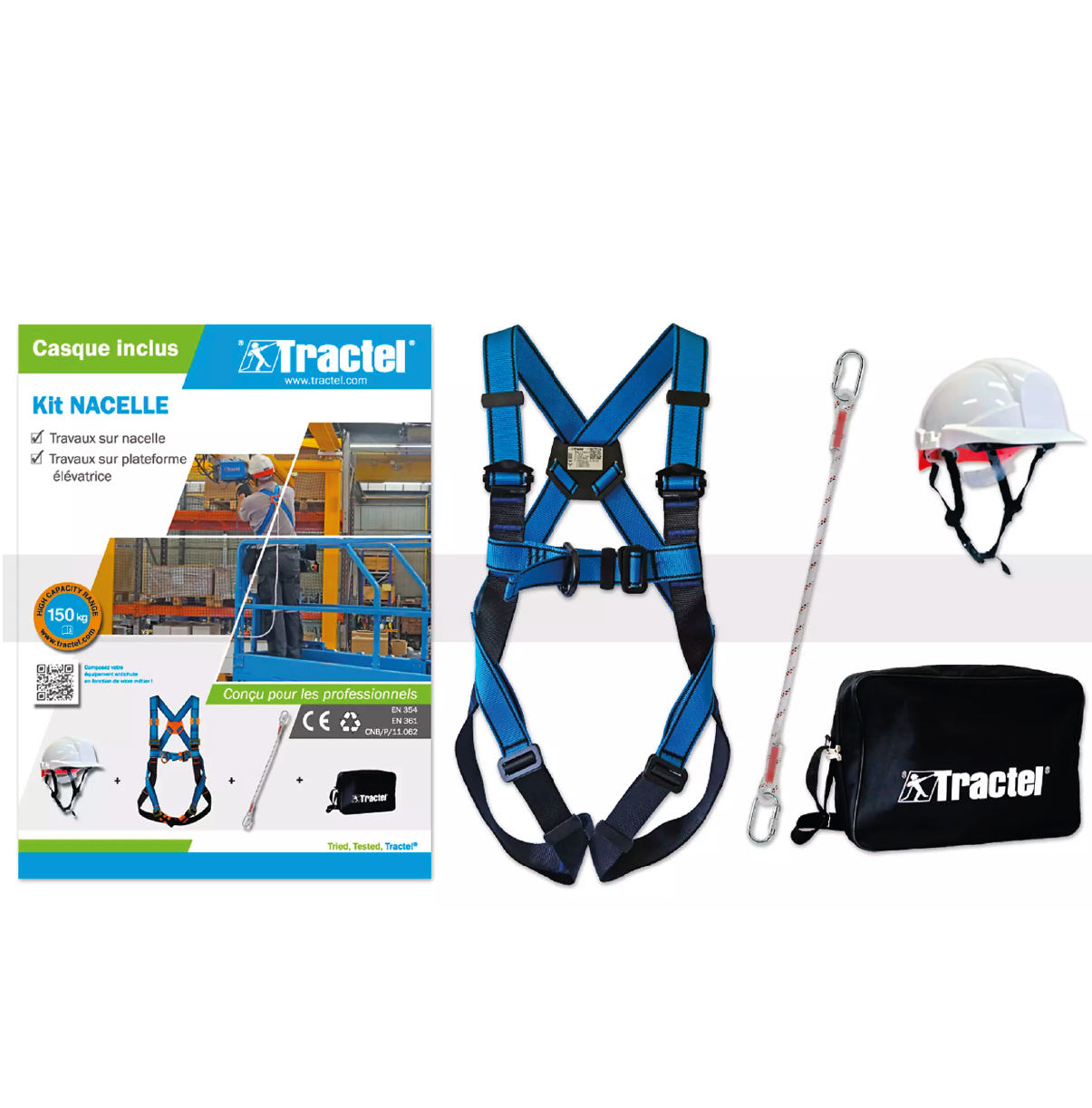 Kit nacelle avec casque jugulaire - Alcevi Formation